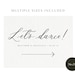 Let's Dance! Directional Arrow Event Sign, Printable Editable Wedding ...