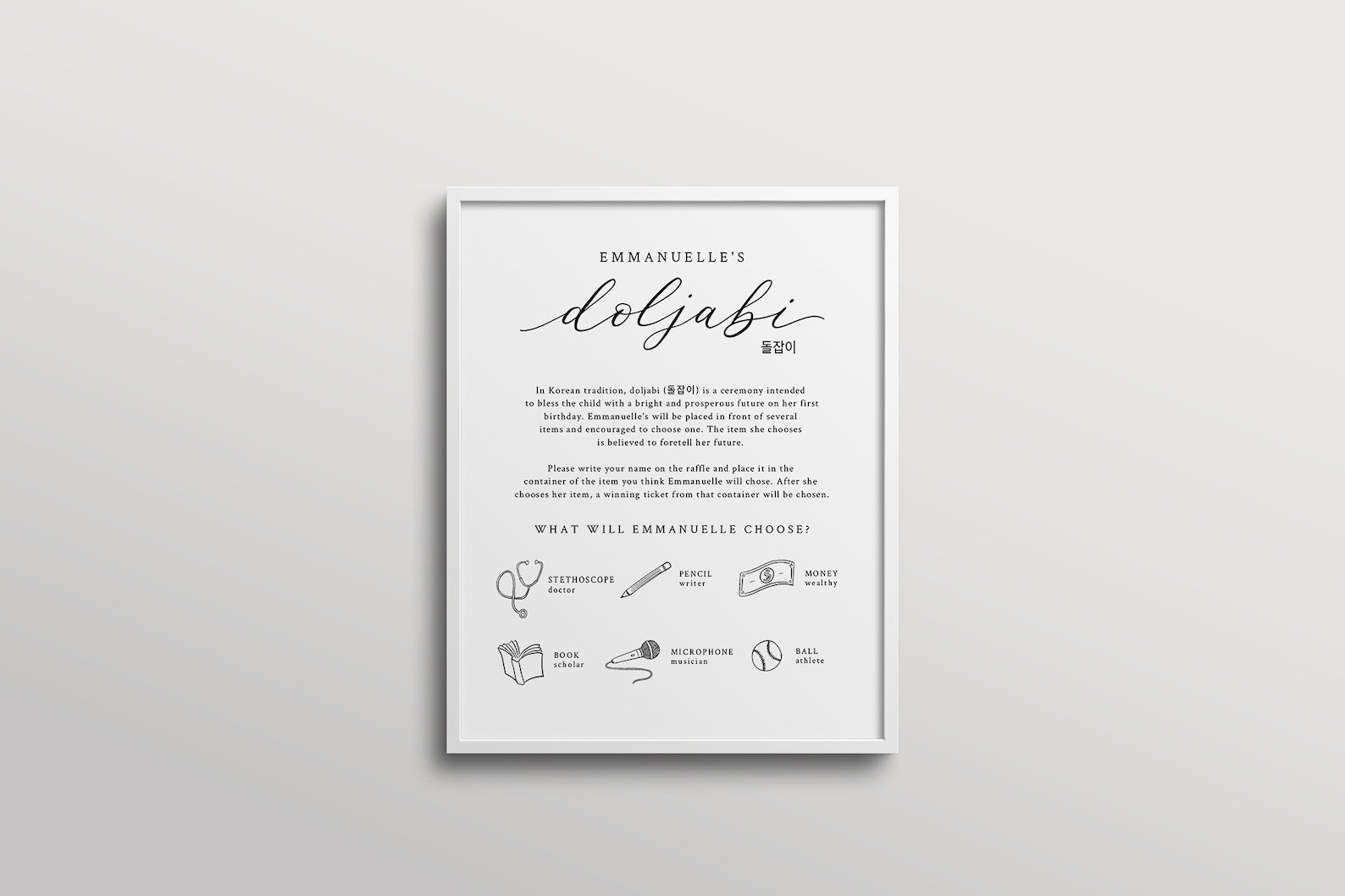 Doljabi Board Sign Template With Icons Printable Dohl | Etsy