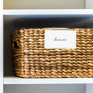 Calligraphy Storage Bin Labels Template: DIY Home Organization (digital ...