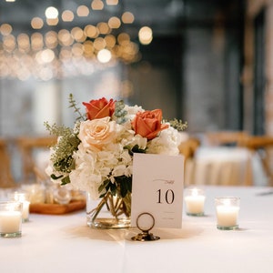 GWEN | Printable Table Numbers, Modern Minimal Calligraphy, DIY ...