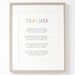 TEACHER A4 Unframed PRINT, School Leavers Gift, Gift for Teacher, Print ...