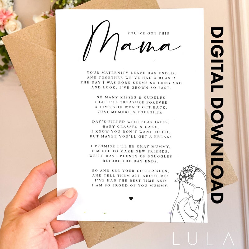Welcome Back From Maternity Leave - Etsy