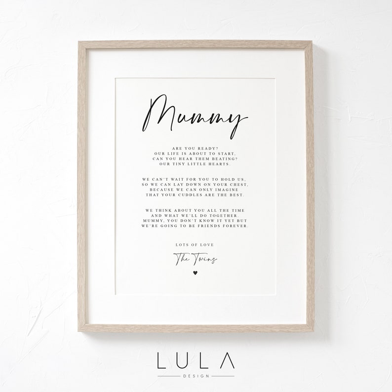 Mummy to Be Poem From Bump UNFRAMED A4 A5 PRINT Mum to Be Mothers Day ...