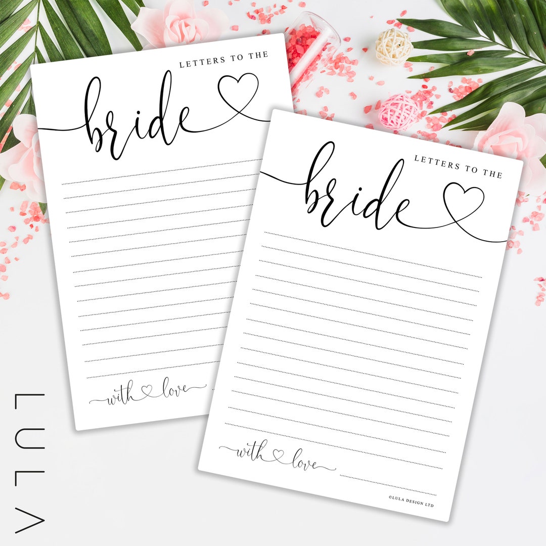 A5 PRINTED Hen Party Games, Letters to the Bride, Bride to Be Letter ...