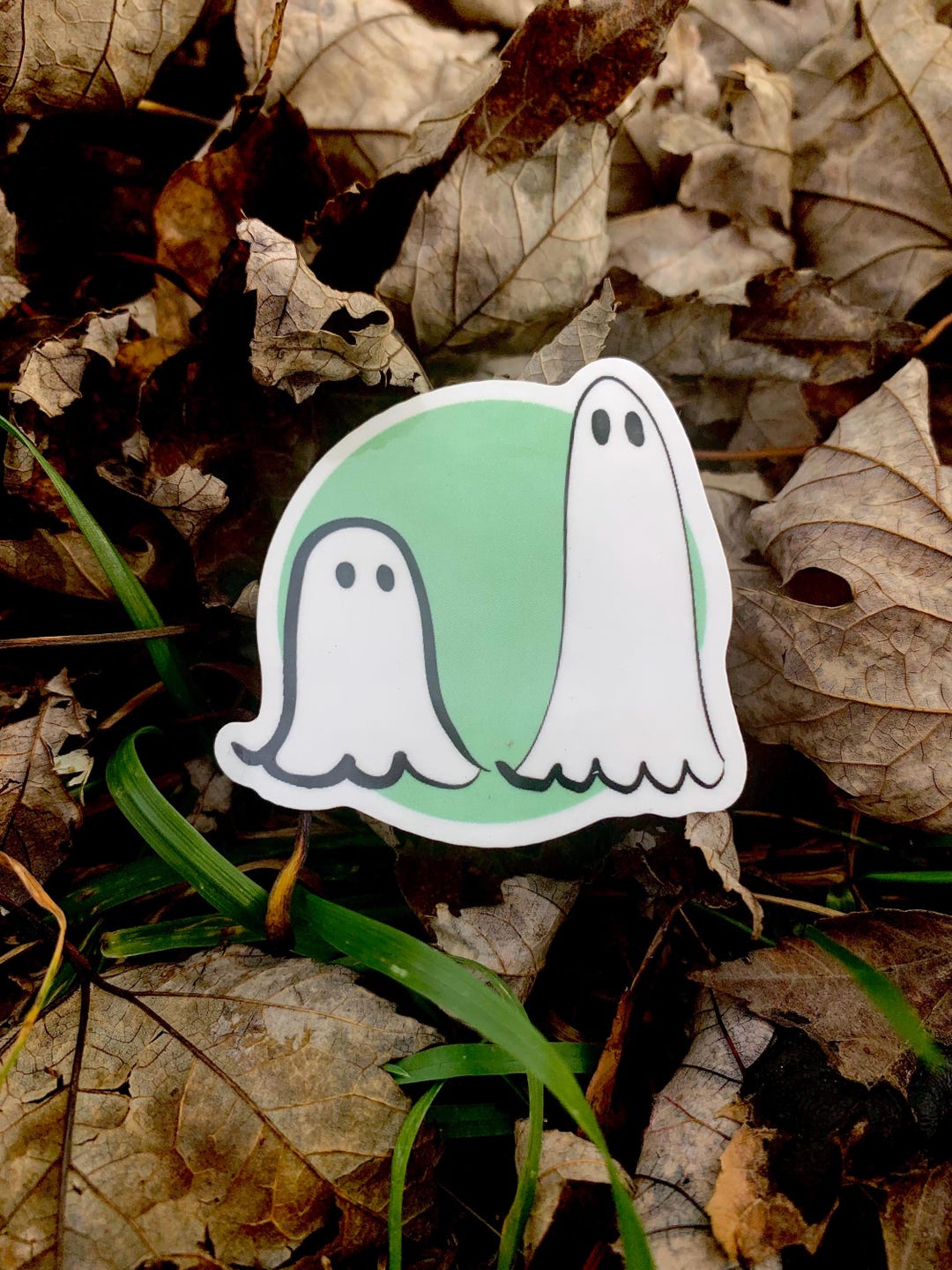 Cute Ghost Friends Green Temporary Tattoo Sticker - Etsy