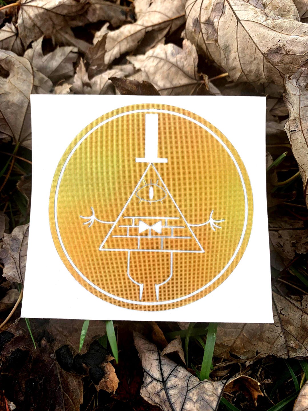 Holographic Gravity Falls Bill Cipher Magic Circle Vinyl Decal - Etsy ...