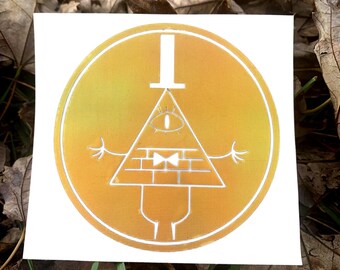 Gravity Falls - Bill Cipher Holographic Epoxy Keychain (3.5 In.) - Etsy