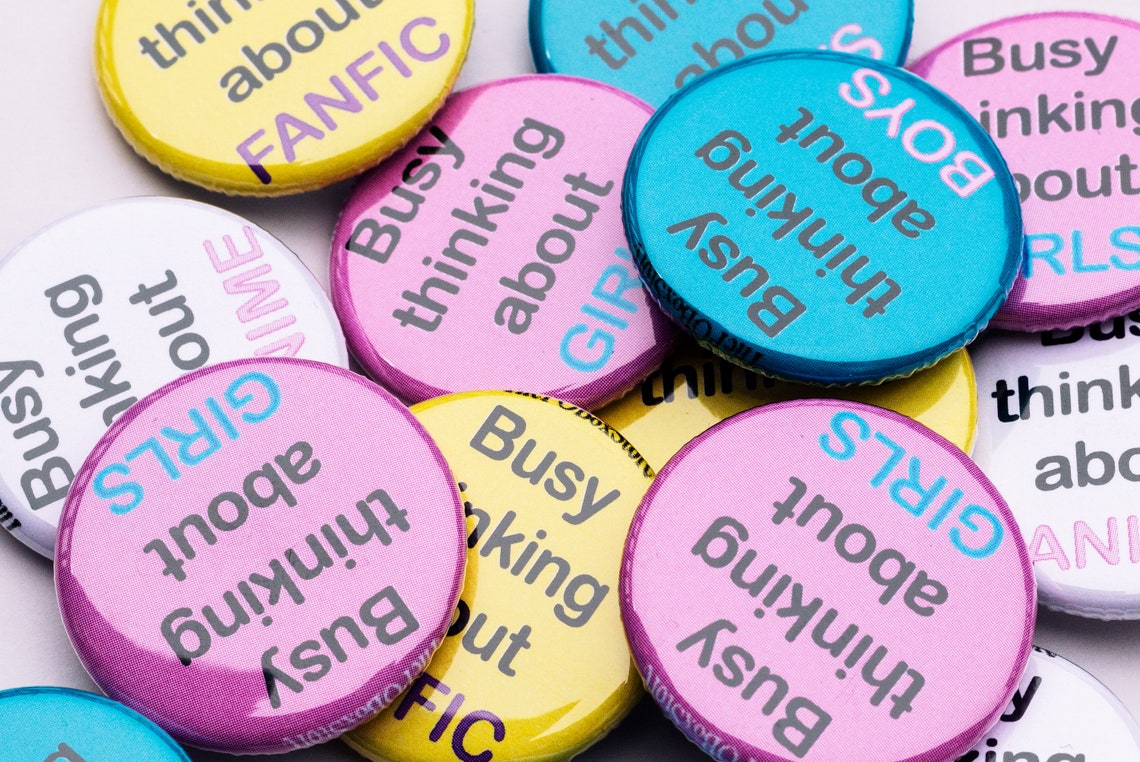 Cute Fandom Anime Buttons and Magnets - Etsy