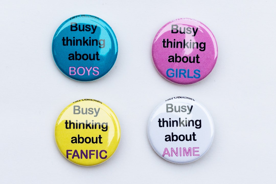 Cute Fandom Anime Buttons and Magnets - Etsy