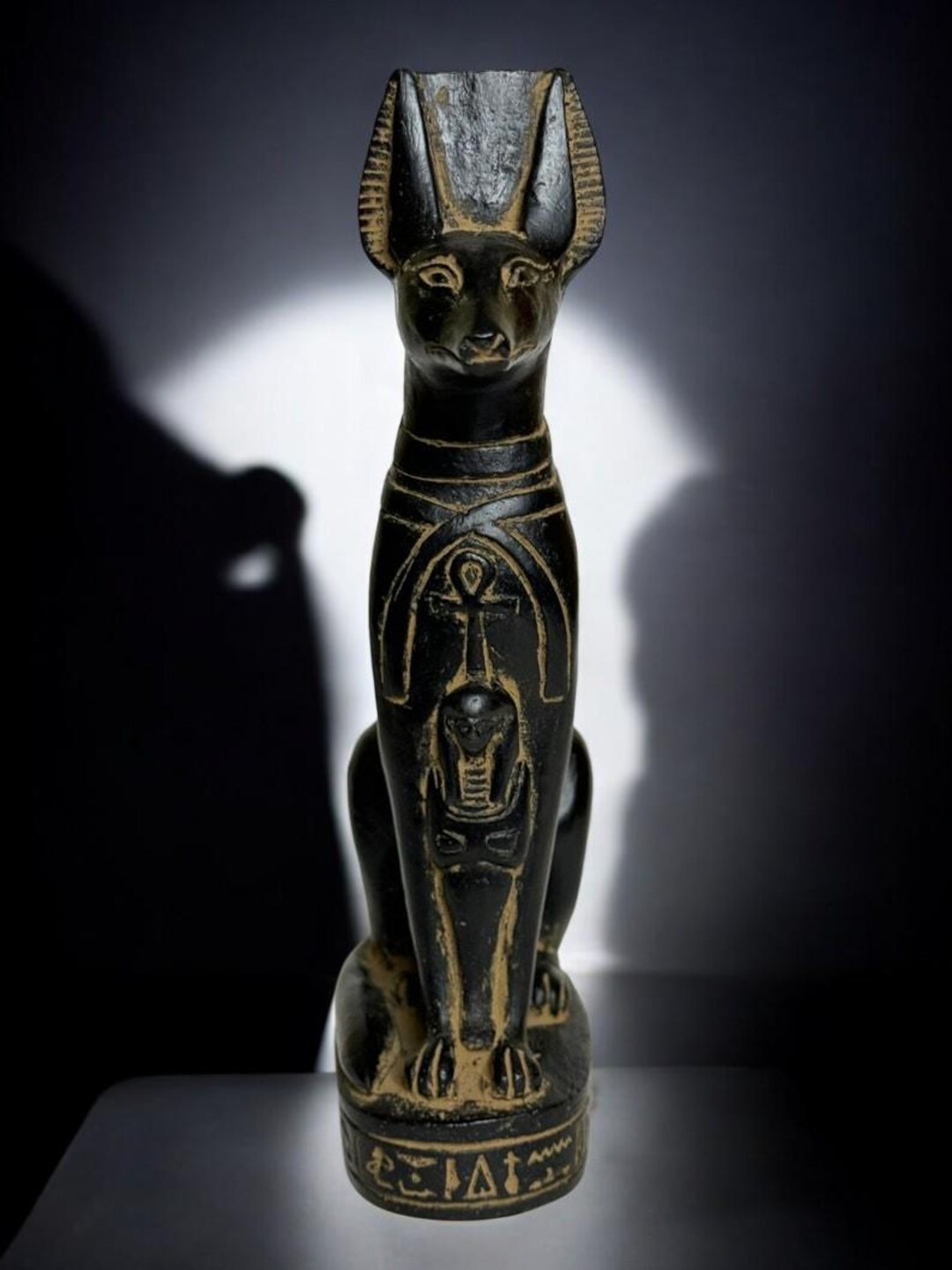 Ancient Anubis Gods DOG Statue, Egyptian Decor Egypt Handmade BLACK ...
