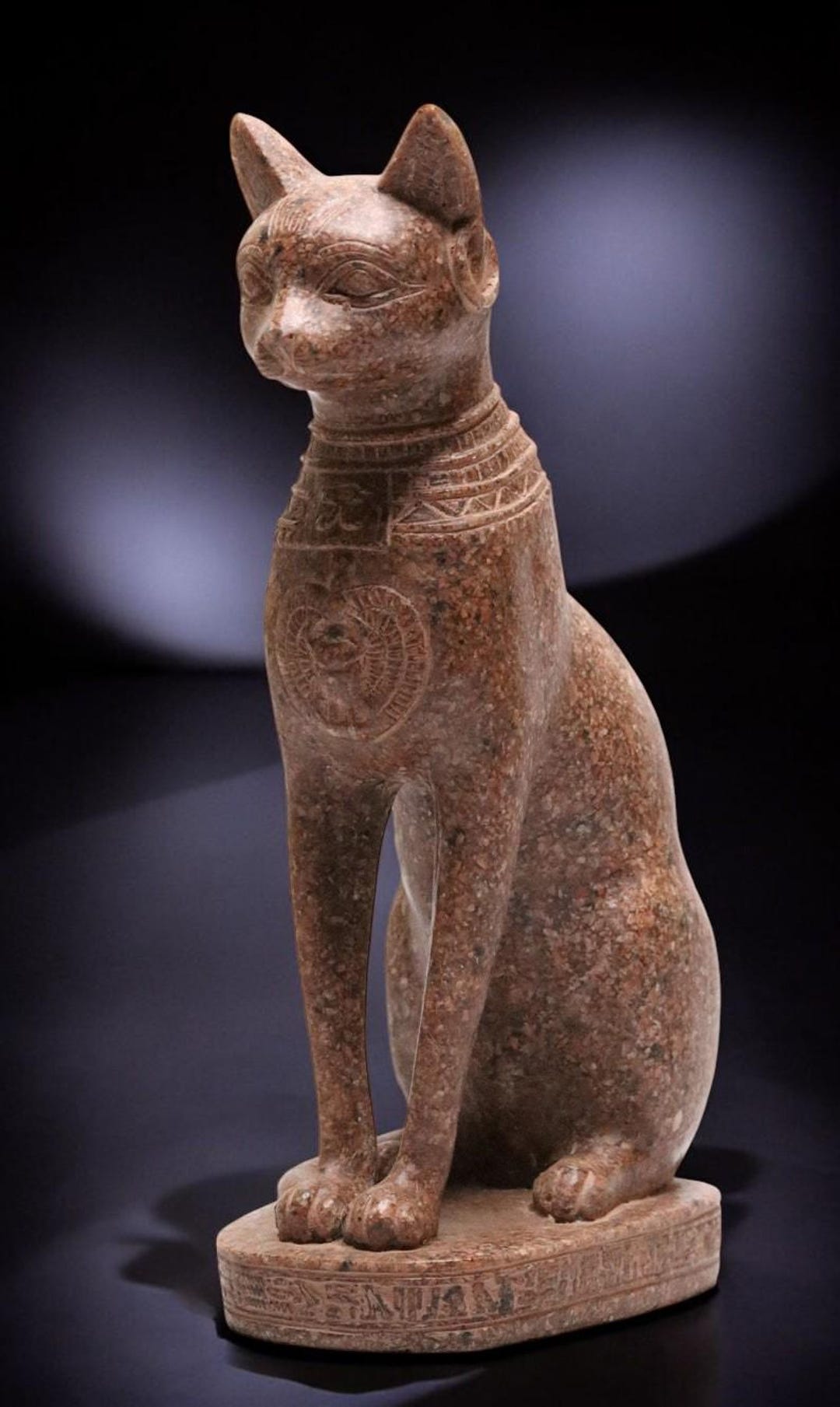 Egyptian Cat Statue Bastet Goddess Ancient Egypt Handmade Granit Stone ...