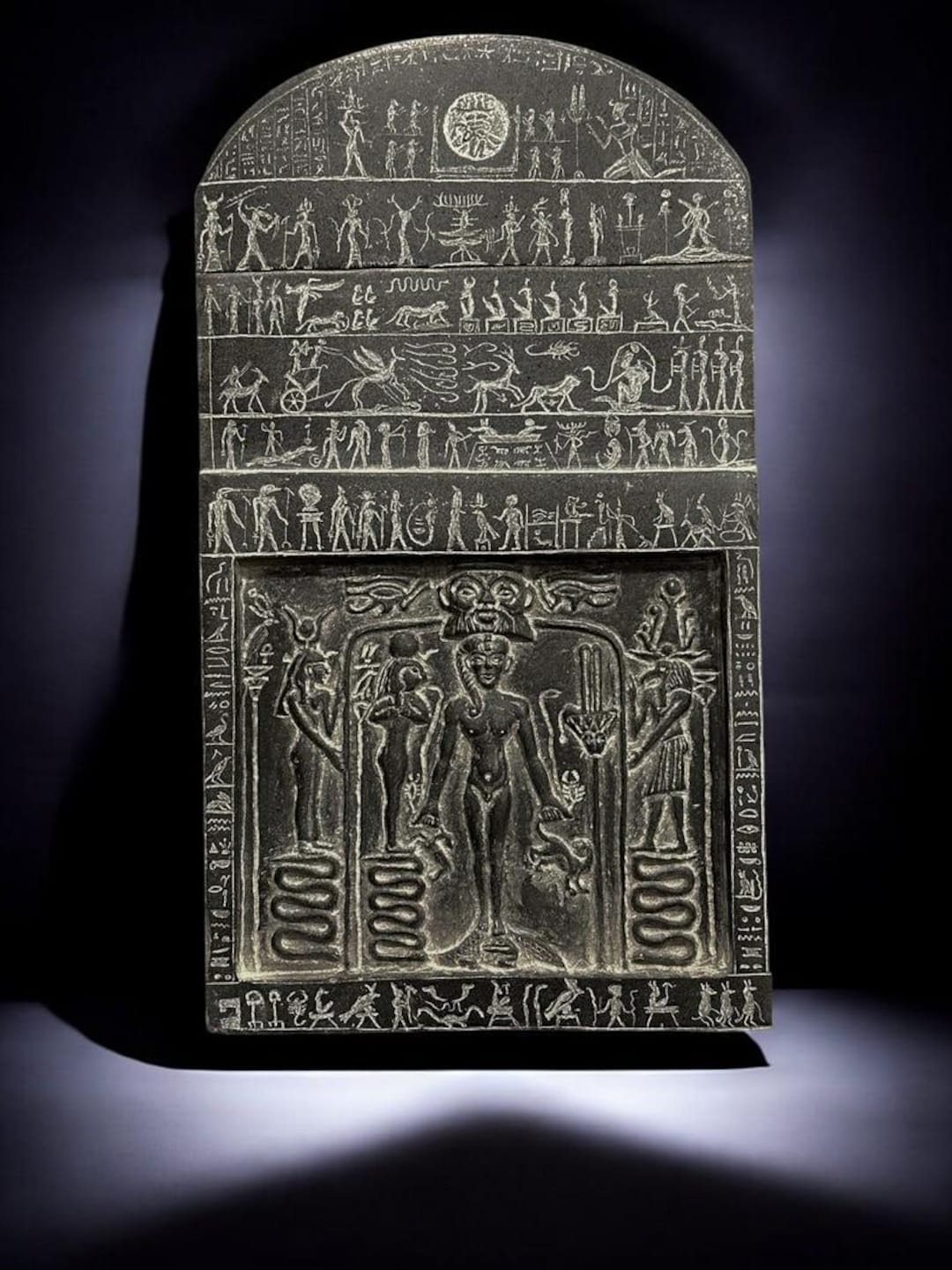 Magical Stela of Horus - Ancient Egyptian Stone Relief Statue | Late ...