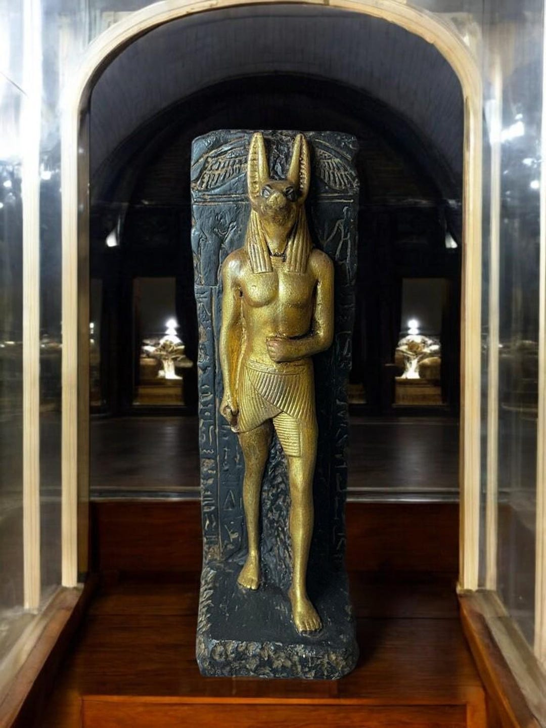 Anubis Stone Statue Ancient Egyptian God of the Afterlife Handcrafted ...