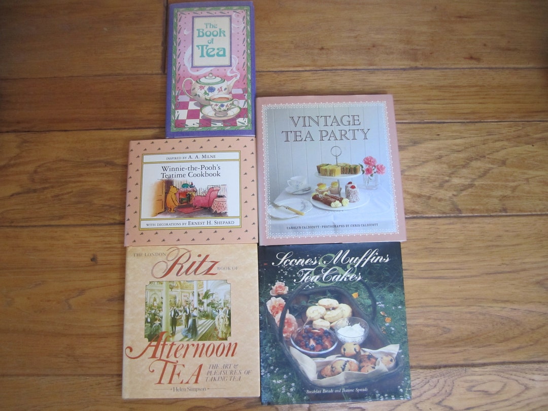 Lot of 5 Beautiful Books About Tea, Tea Recipes, Tea Parties and Tea ...