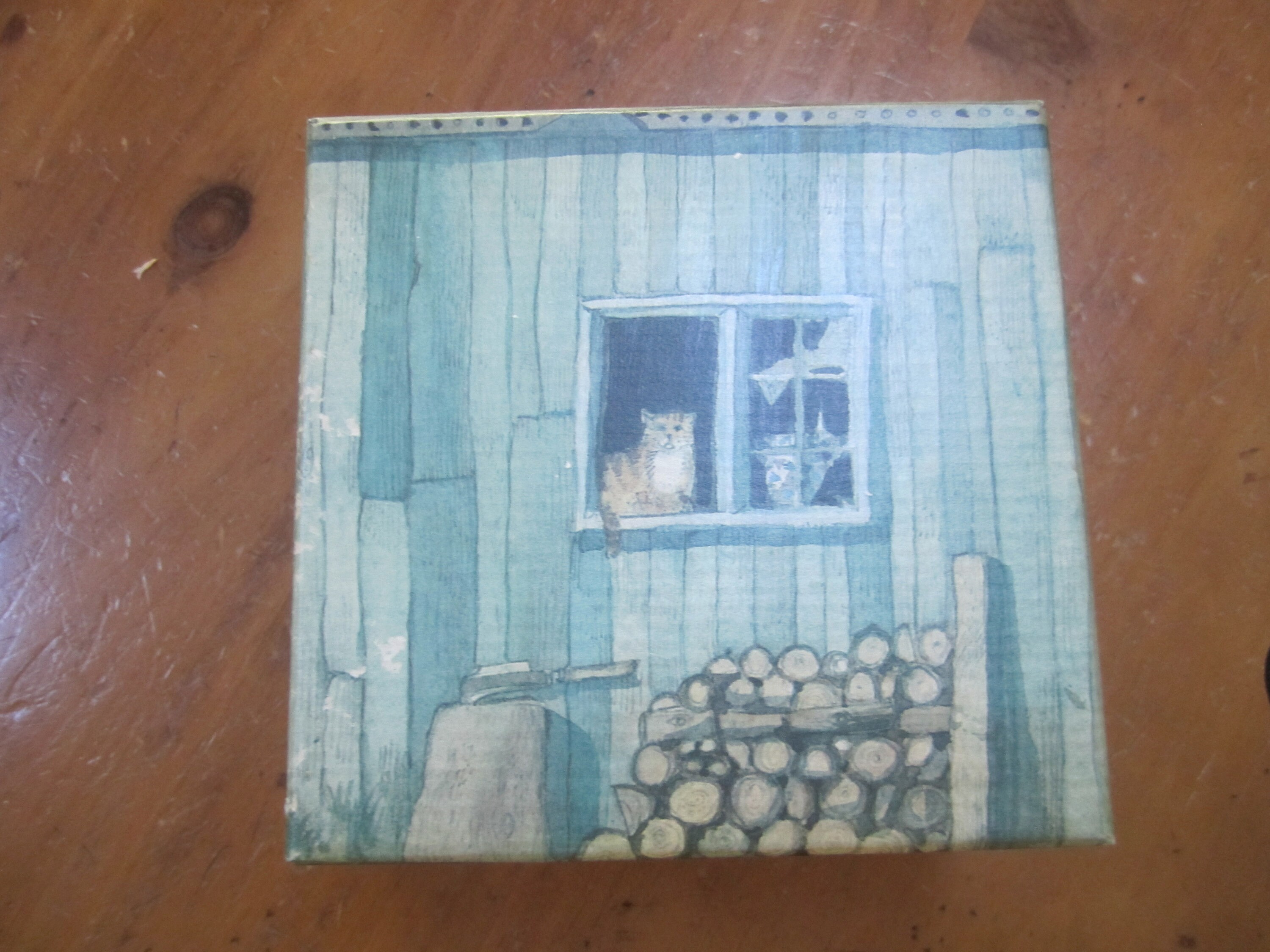 Vintage MATTHEW RICE England Paper Watercolor Trinket Box Farm Critters ...