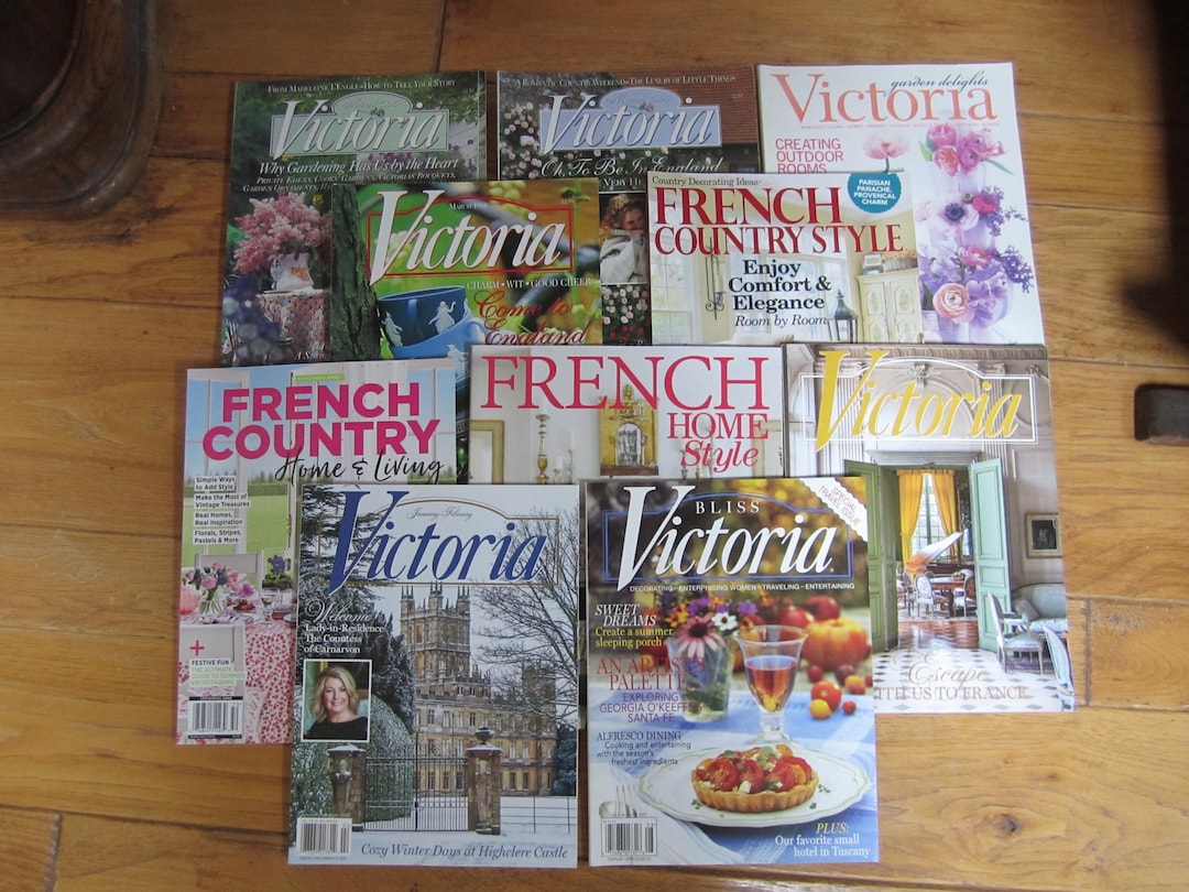 Choose From: VICTORIA FRENCH COUNTRY 1994-2025 - Etsy
