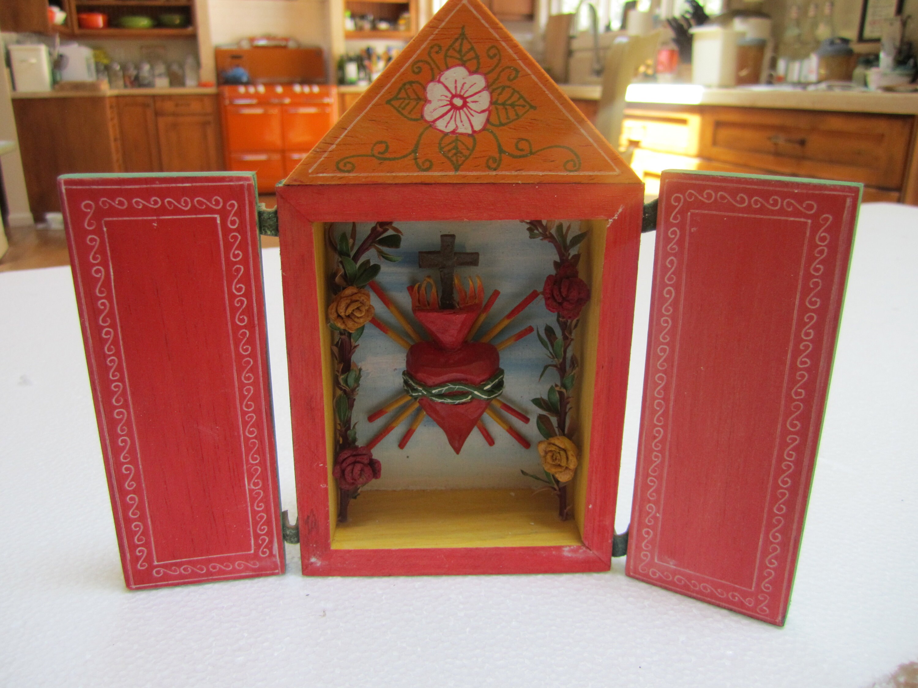Peruvian Retablos Folk Art Altars Hand Carved and Painted Set of Three ...