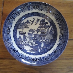 BLUE WILLOW by Churchill of England - Etsy