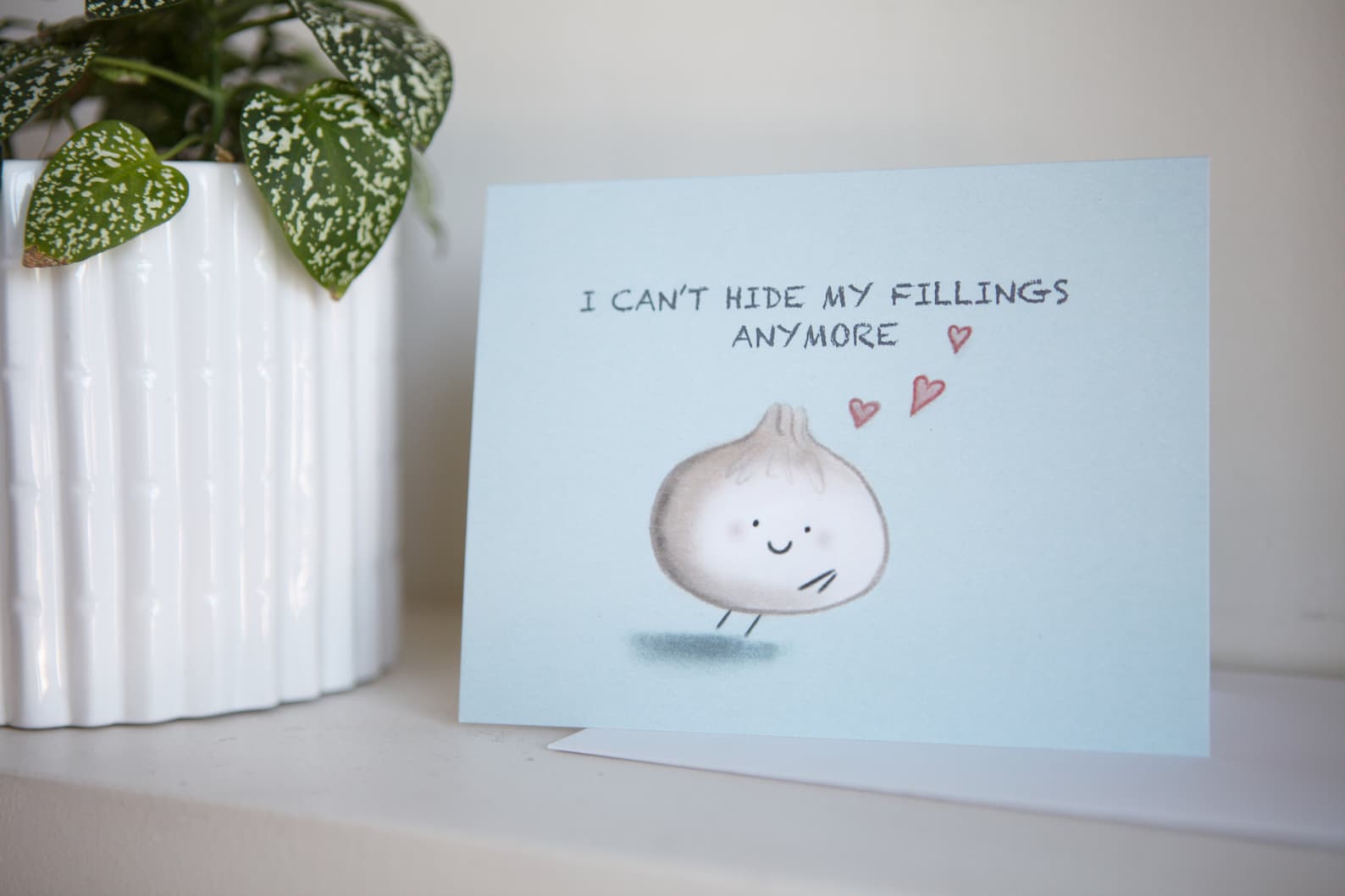 Dumpling - Greeting Card, Food, Birthday, Anniversary, Valentine, Just ...