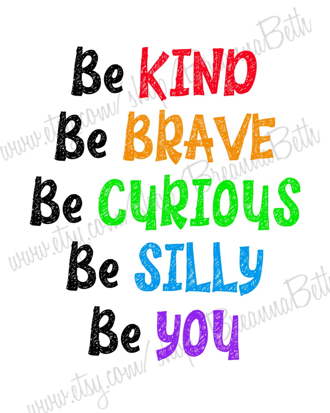 Be Kind Encouraging Words Print DIGITAL DOWNLOAD | Etsy