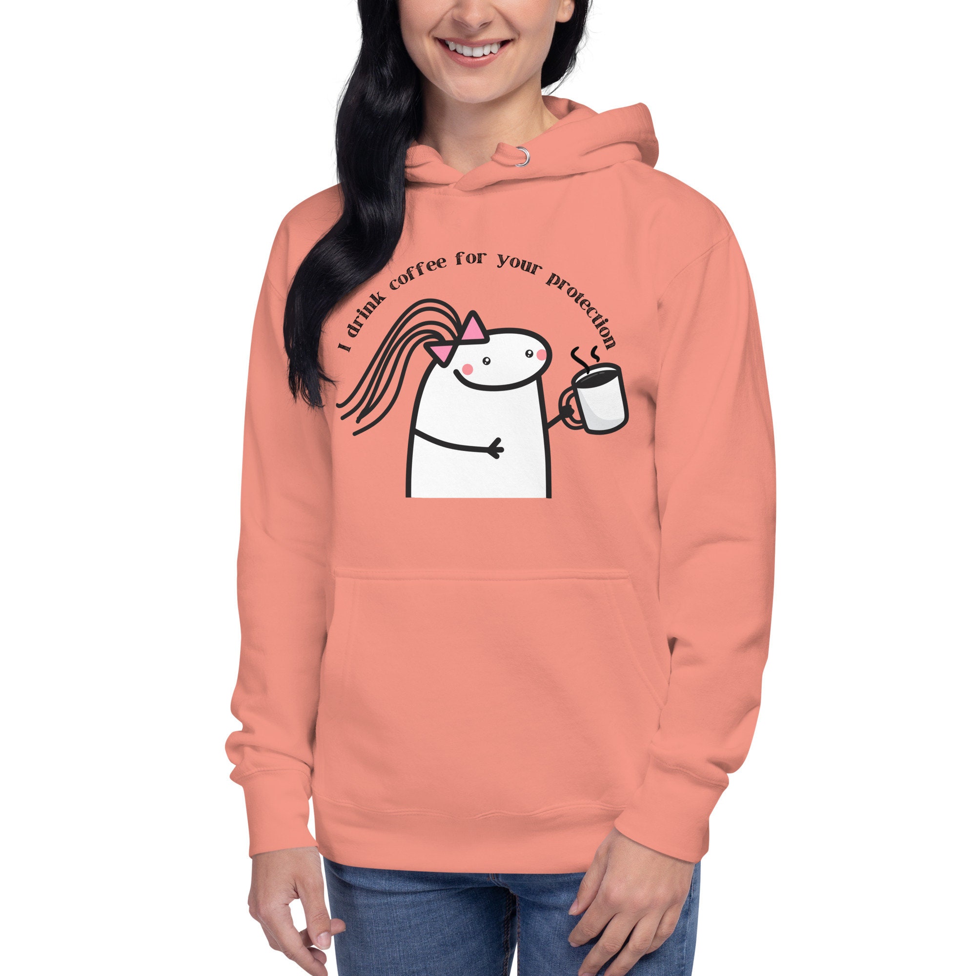 Flork I Drinkcoffee for Your Protection Women Hoodie - Etsy