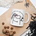 Flork I Drink Coffee for Your Protection White Glossy Mug - Etsy