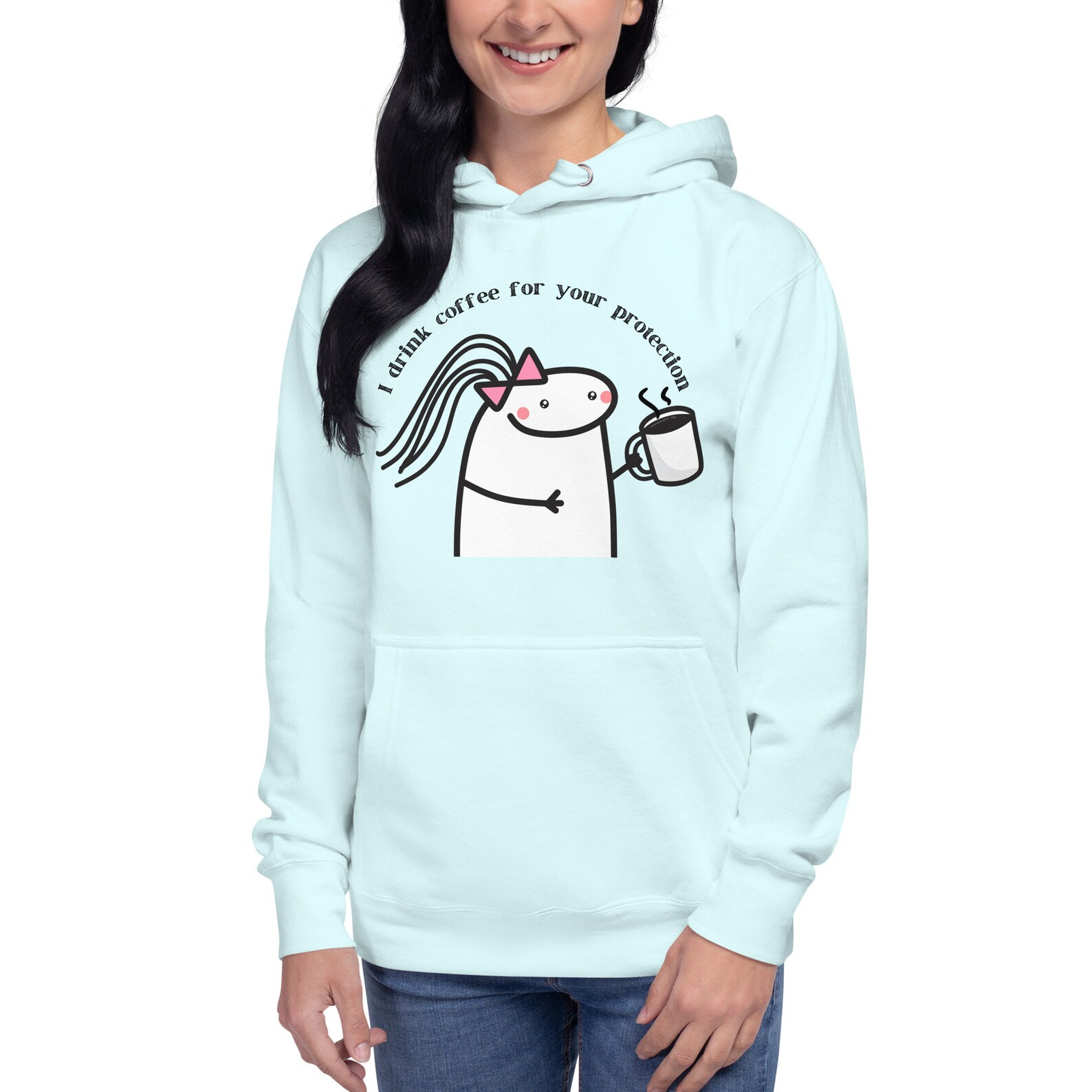 Flork I Drinkcoffee for Your Protection Women Hoodie - Etsy