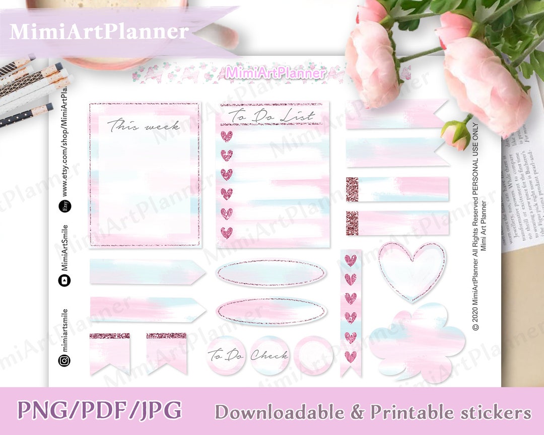 Simple Sticker Mix | Digital Planner Stickers |goodnotes Stickers ...