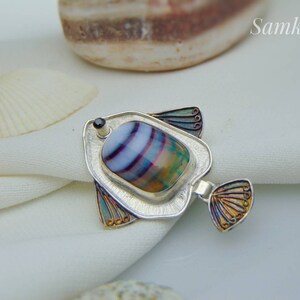 Handmade Sterling Silver Fish Pendantsilver Fish Necklacesea - Etsy