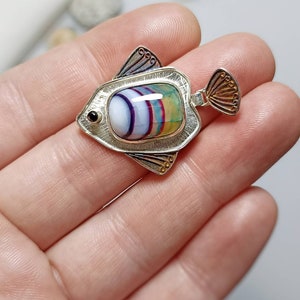 Handmade Sterling Silver Fish Pendantsilver Fish Necklacesea - Etsy