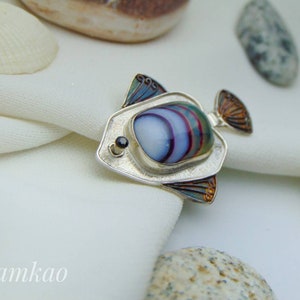 Handmade Sterling Silver Fish Pendantsilver Fish Necklacesea - Etsy