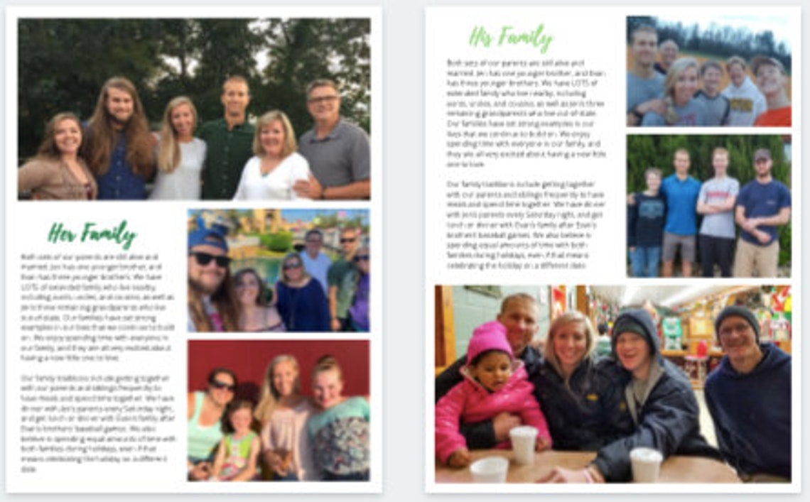 Chic Adoption Profile Book Template | Profile Book Template Designed ...