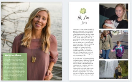 Chic Adoption Profile Book Template | Profile Book Template Designed ...