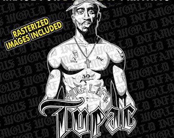 Tupac Dtf Transfer - Etsy