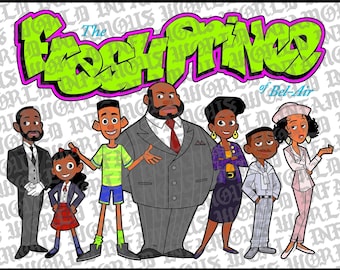 Jackson 5 Cartoon Animated PNG Graphic for DTG DTF Transfer Sublimation ...