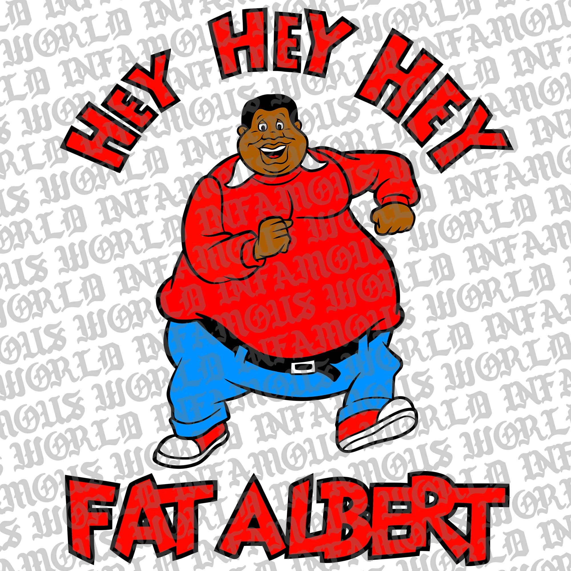 Fat Albert Svg PNG Graphic DTG DTF Transfer Sublimation Vintage ...