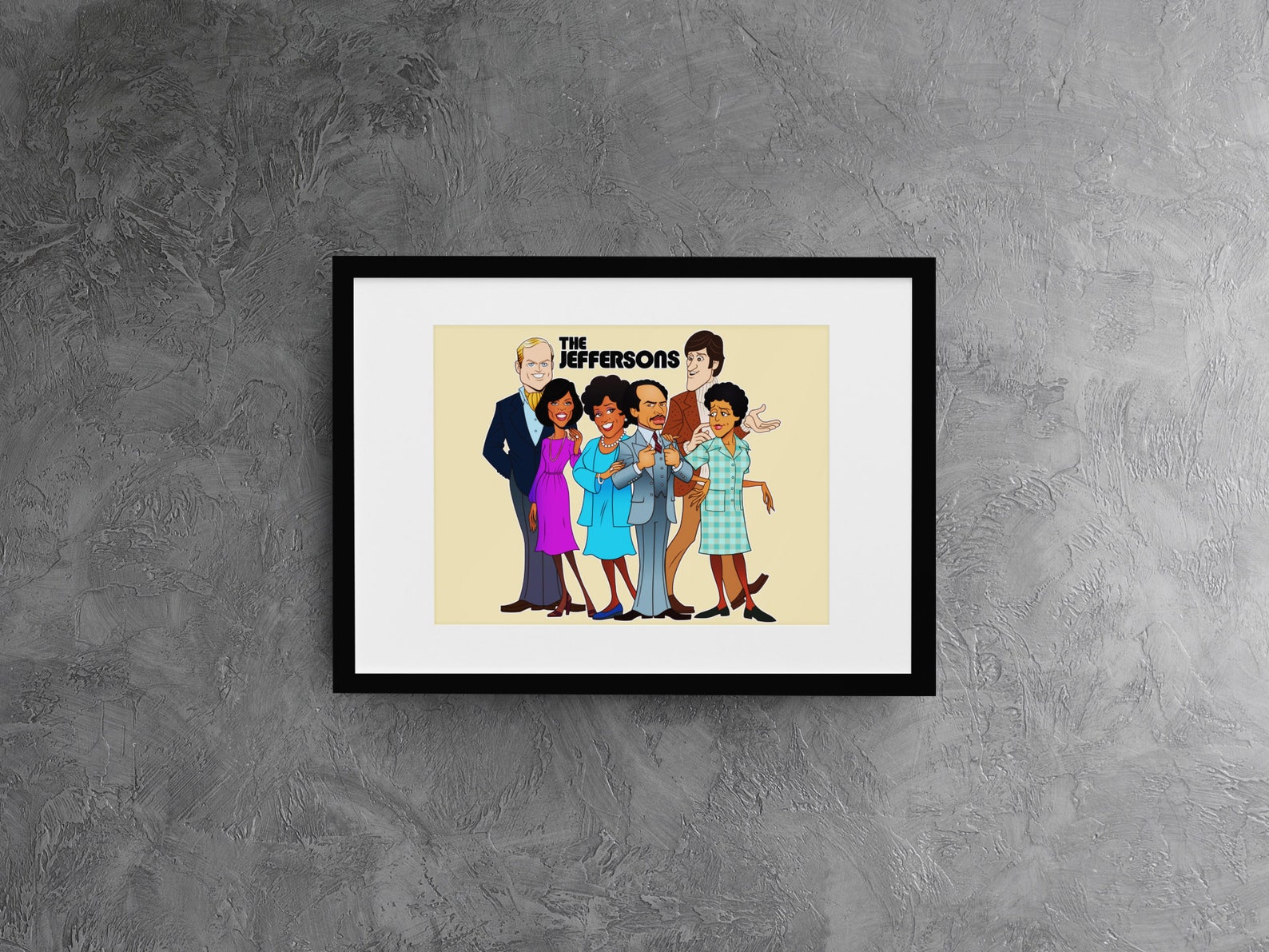 The Jeffersons Cartoon PNG Graphic Transfer Sublimation Tshirt - Etsy