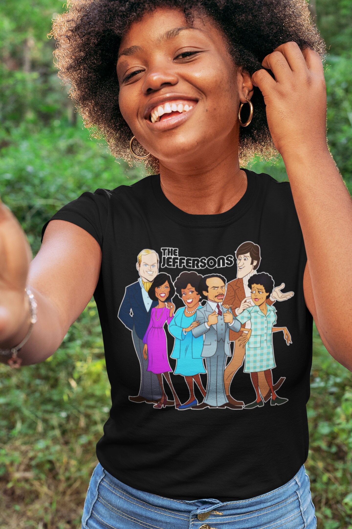 The Jeffersons Cartoon PNG Graphic Transfer Sublimation Tshirt - Etsy