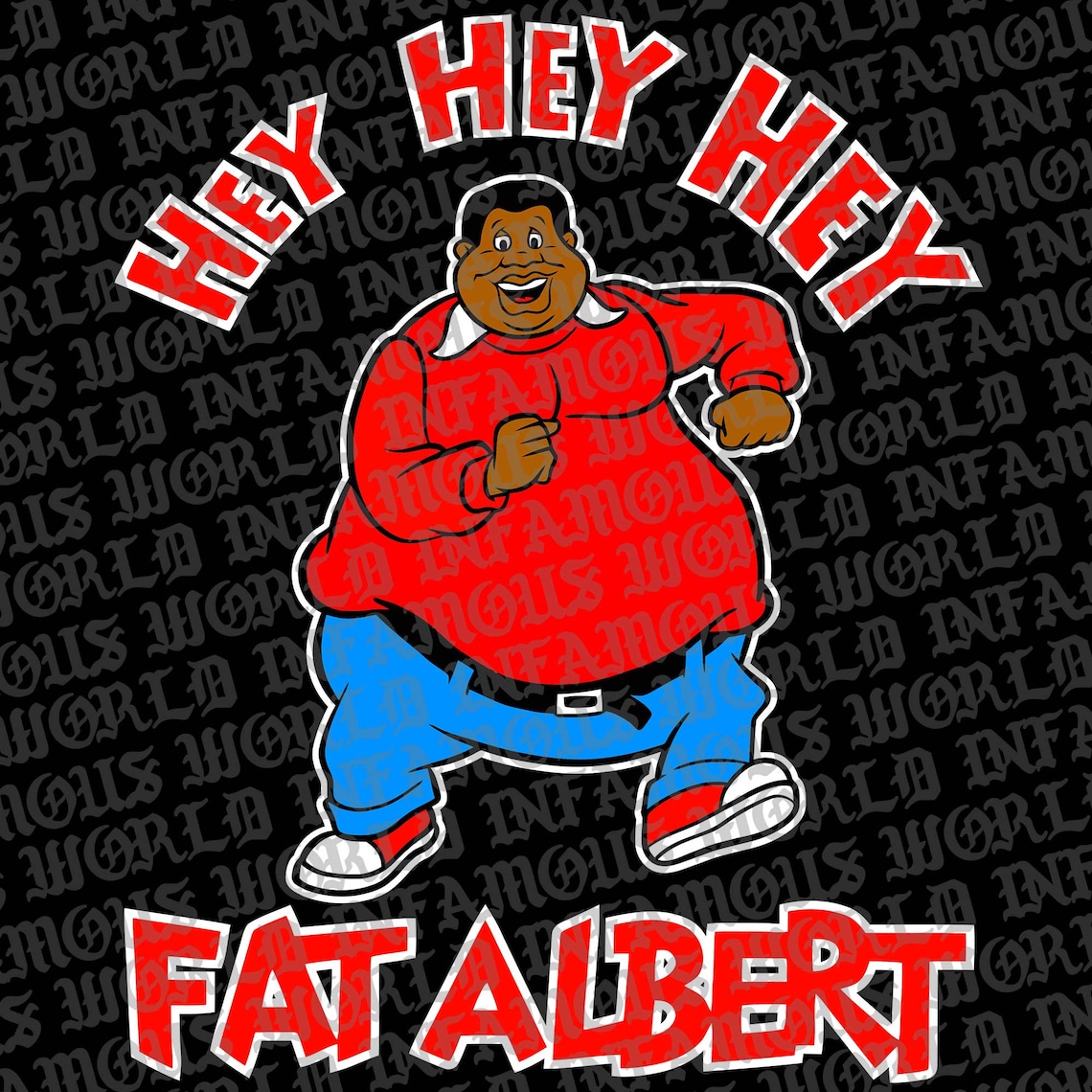 Fat Albert Svg PNG Graphic DTG DTF Transfer Sublimation Vintage ...