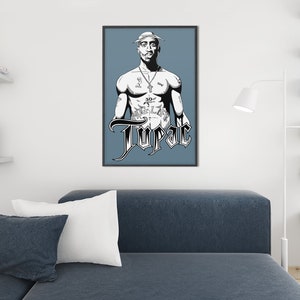 Tupac 2pac Cartoon Animated PNG Graphic for DTG DTF Transfer Sublimation Vintage Nostalgia - Etsy