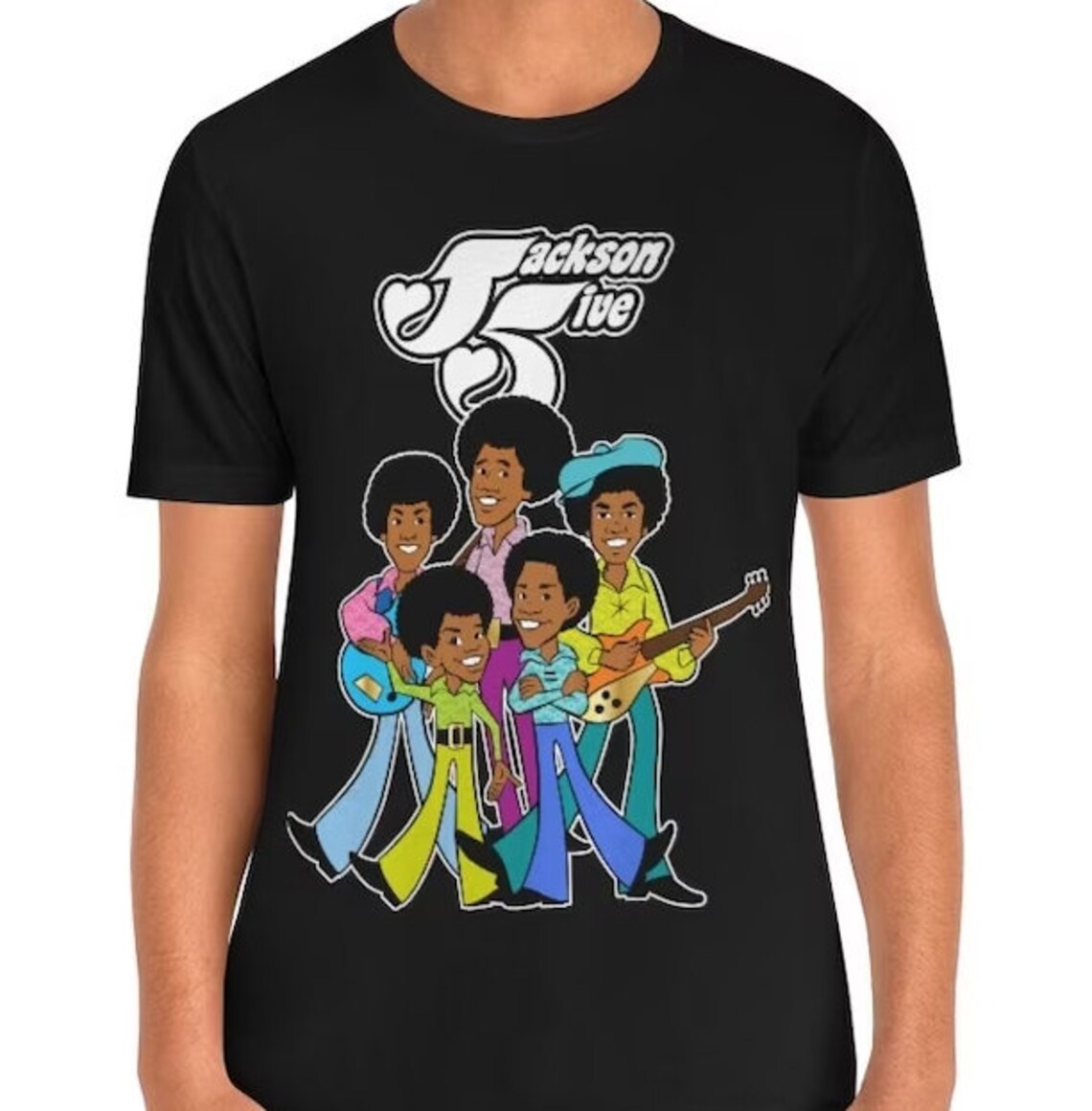 Jackson 5 Cartoon Animated PNG Graphic for DTG DTF Transfer Sublimation ...