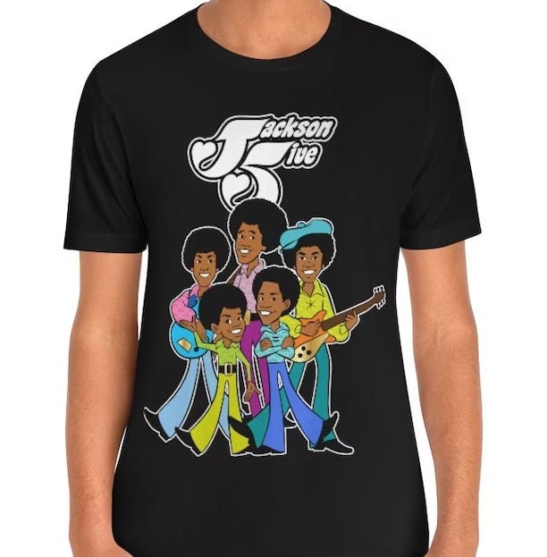 Jackson 5 Cartoon Animated PNG Graphic for DTG DTF Transfer Sublimation ...