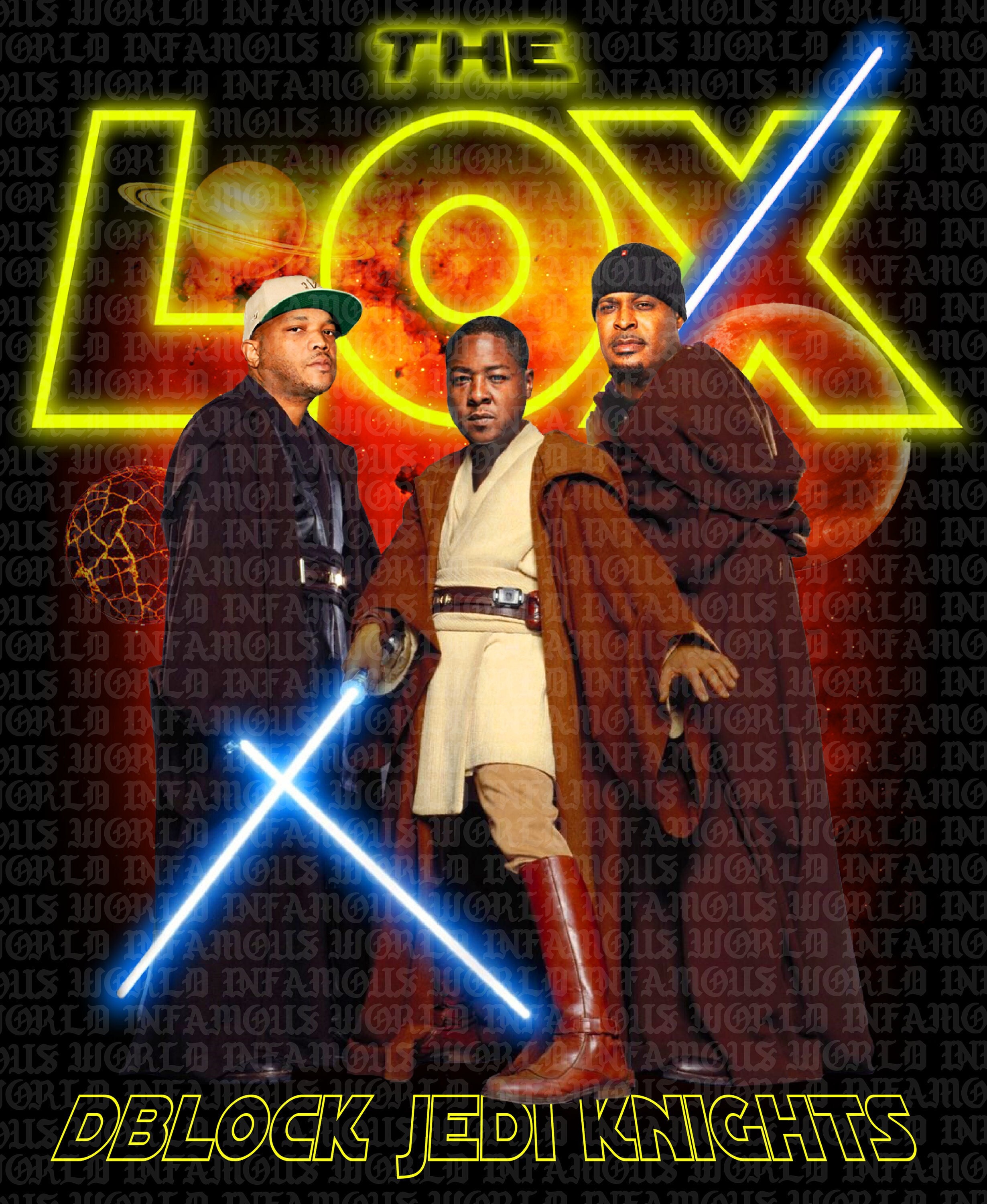 The LOX Dblock Jedi Knights T-shirt Jadakiss Styles P Sheek Louch Star ...