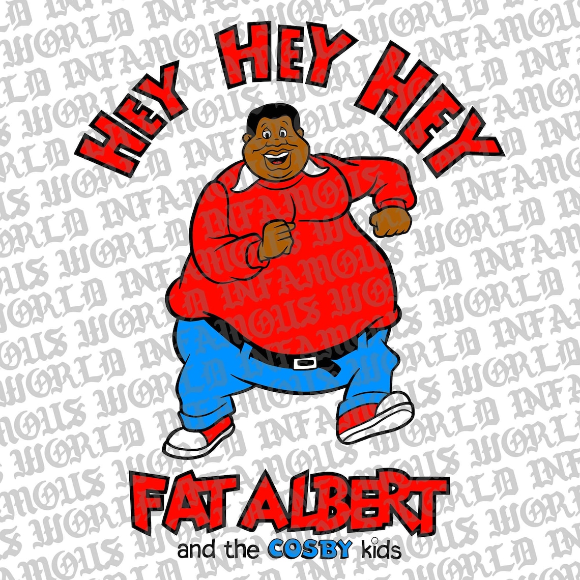 Fat Albert Svg PNG Graphic DTG DTF Transfer Sublimation Vintage ...