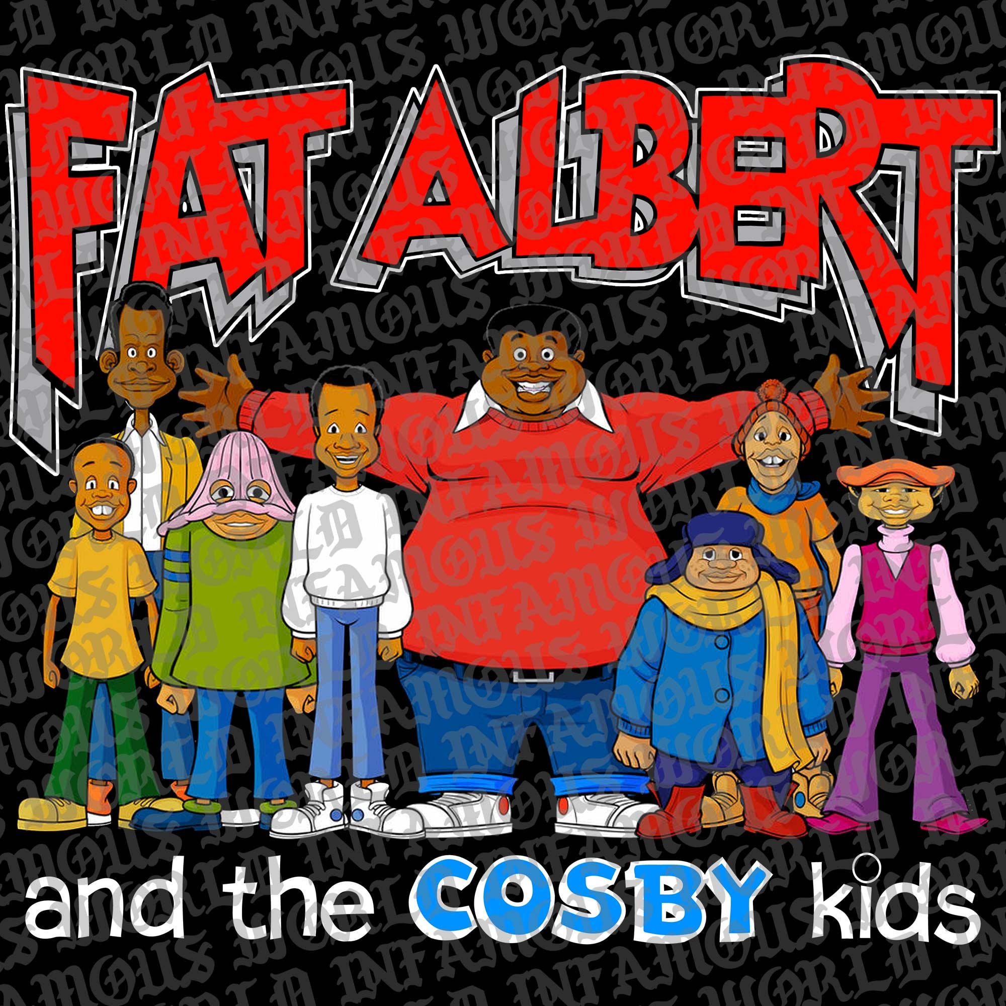 Fat Albert & the Cosby Kids PNG Graphic DTG DTF Transfer Sublimation ...