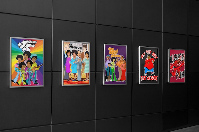 Jackson 5 Cartoon Animated PNG Graphic for DTG DTF Transfer Sublimation ...