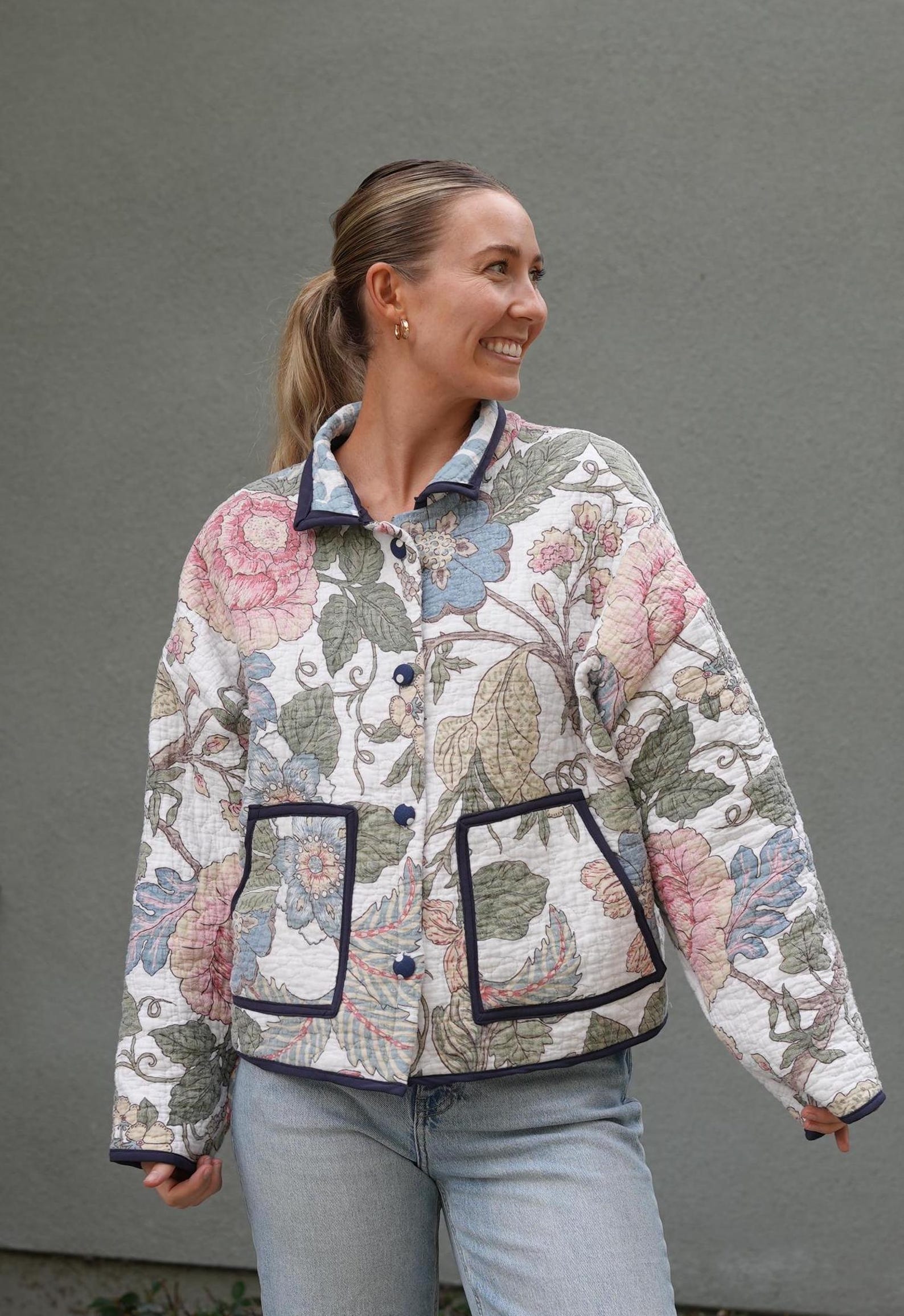Dotti Quilted Jacket Sewing Pattern | PDF Pattern | Video Tutorial ...