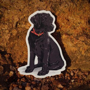Black Labrador Sticker - Etsy