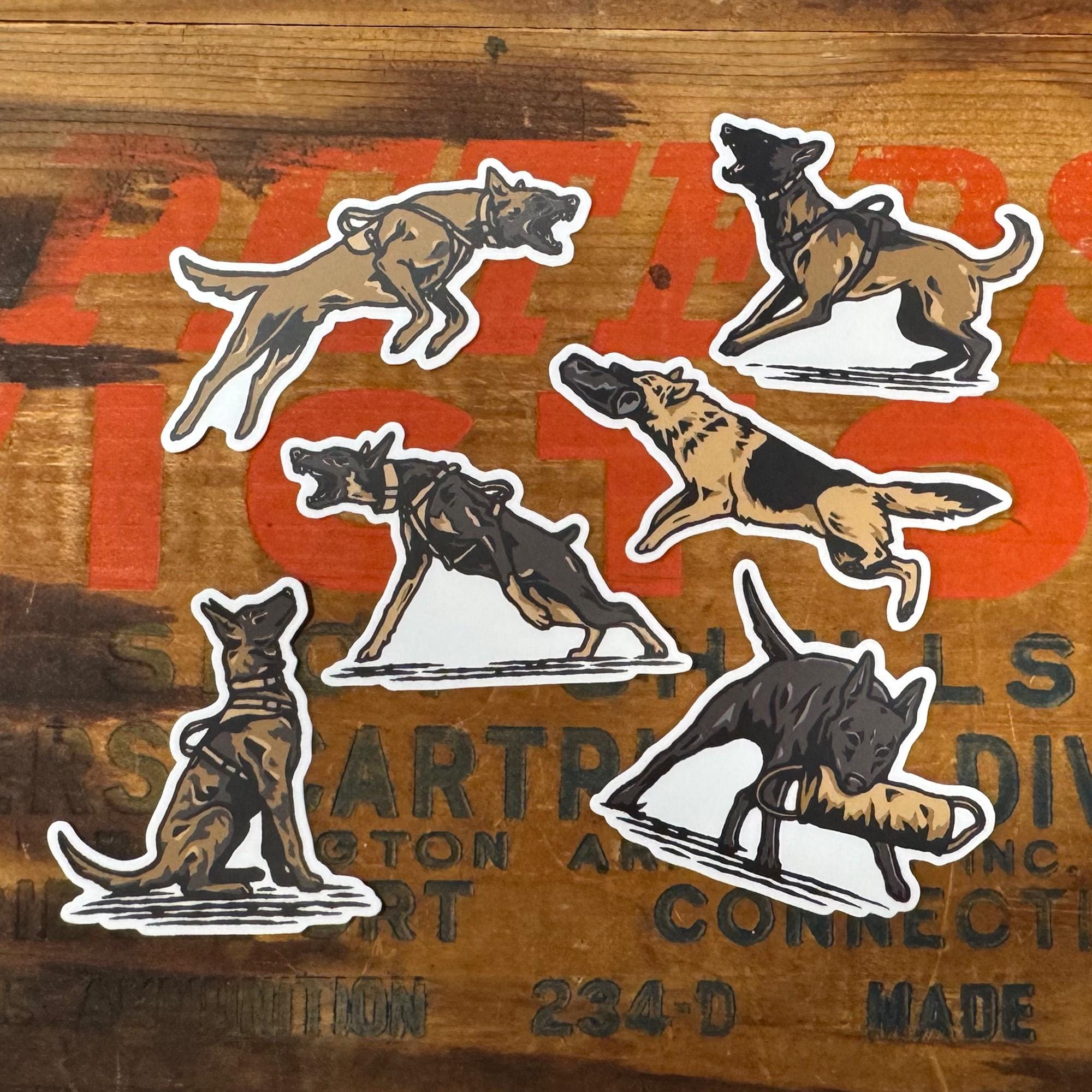 PSA Dark Belgian Malinois Sticker - Etsy