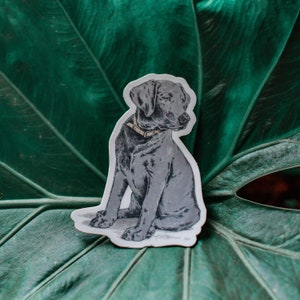 Silver Labrador Sticker - Etsy